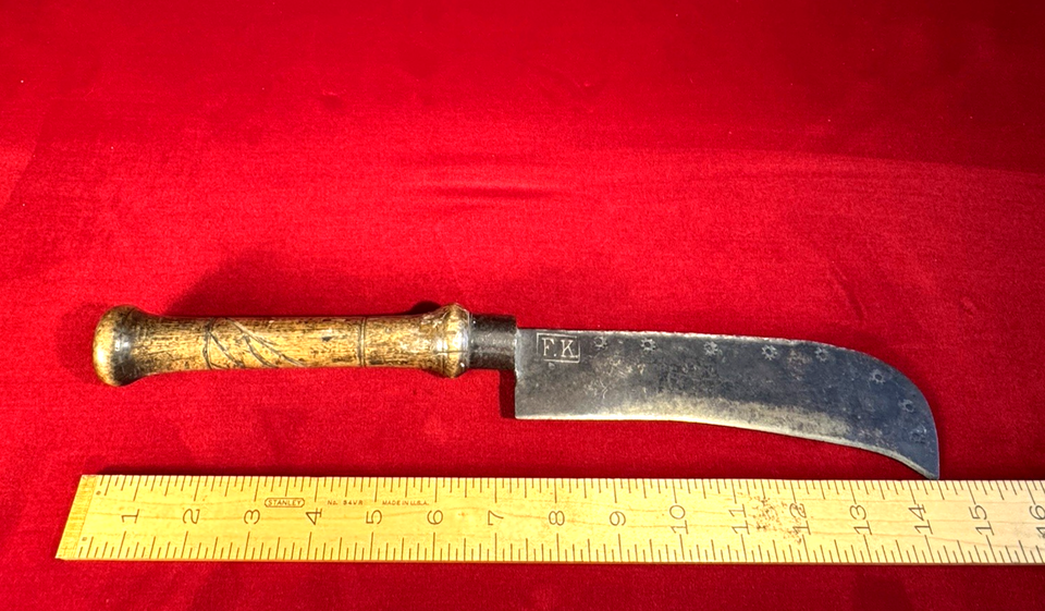 RARE REVOLUTIONARY WAR MILITARY FASCINE KNIFE / MAKER MARK & SUNBURSTS ...