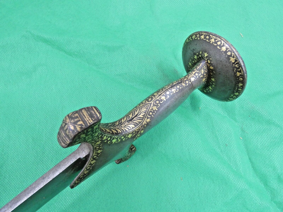ANTIQUE INDO - PERSIAN SHAMSHIR / TULWAR SWORD WOOTZ Islamic ...