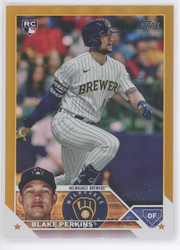 BLAKE PERKINS 2023 TOPPS UPDATE ROOKIE GOLD FOIL #US242 RC | eBay
