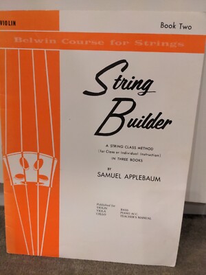 String Builder For Violin, Book Two, Applebaum | eBay