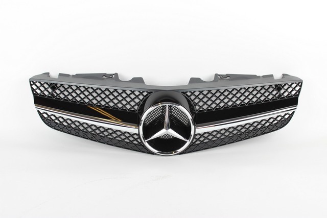 Genuine MERCEDES SL Class R230 Front Radiator Grille Black A2308802283 ...