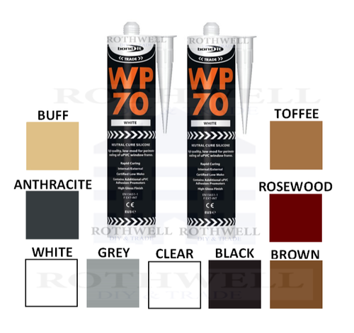 2 x Silicone Sealant Mastic External Frames PVCu Windows Wood Perimeter ...
