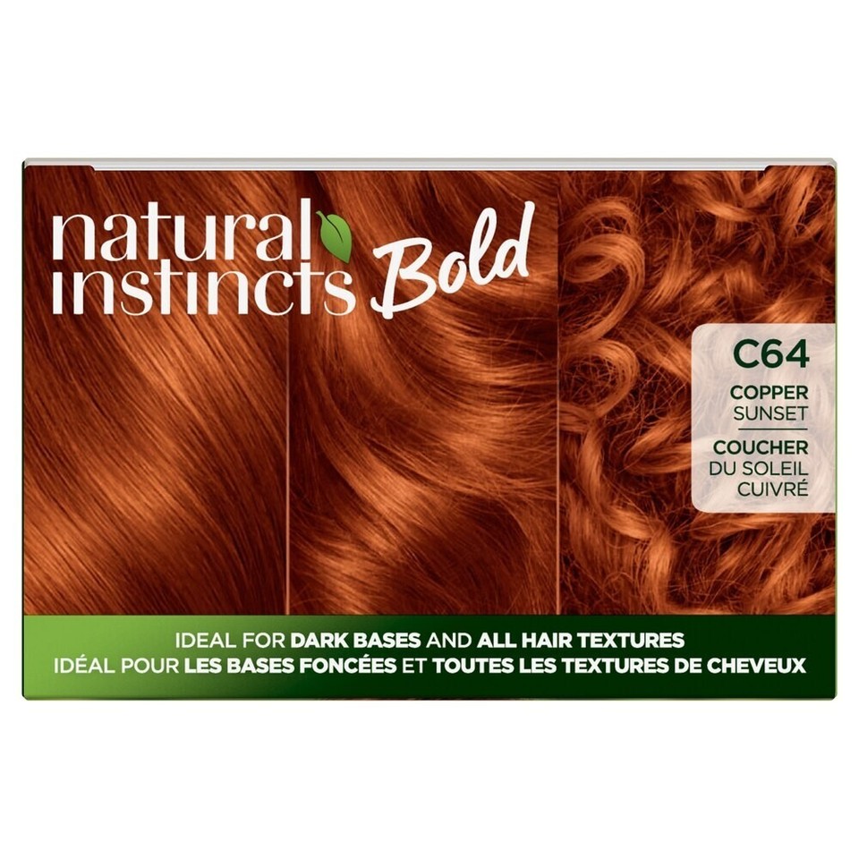 Clairol Natural Instincts Bold, C64 COPPER SUNSET, Permanent Hair Color ...