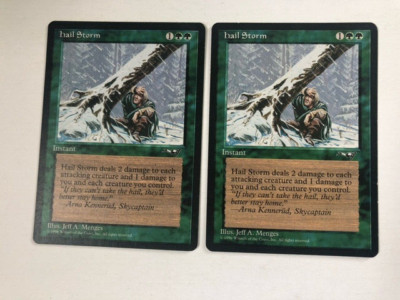 2x Hail Storm 1996 Alliances Magic Cards, COMBINED SHIPPING | eBay