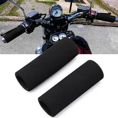 Slip-on Foam Comfort Handlebar Grip Cover Anti-slip For Motorbike ...