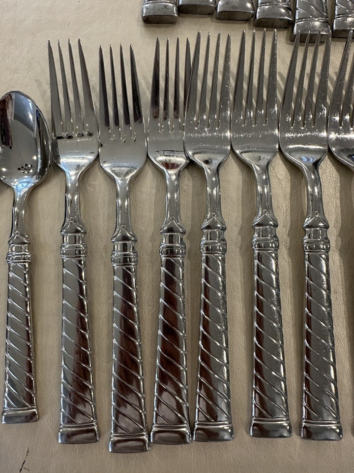 Cambridge Lighthouse stainless steel flatware Set ( 64 PIECE ) Rare ...