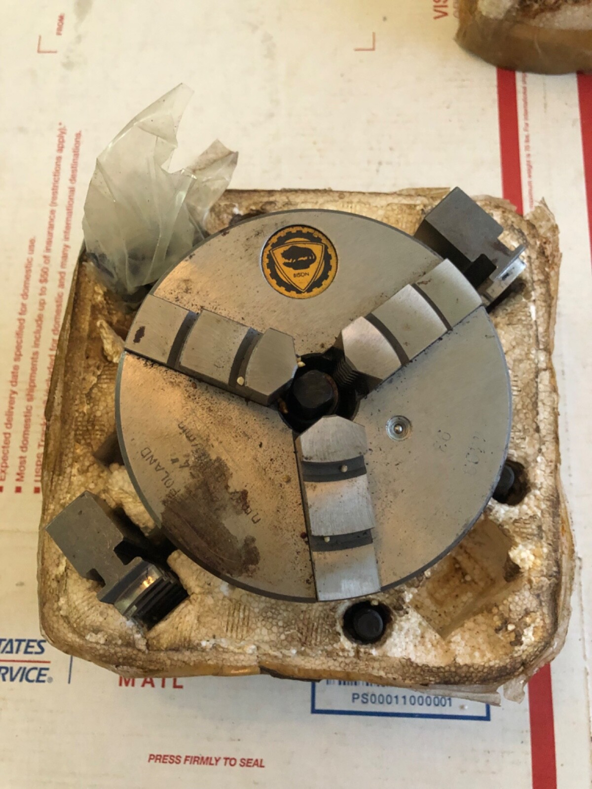 Bison 4" 3 jaw chuck inside/outside jaws, made in Poland | eBay