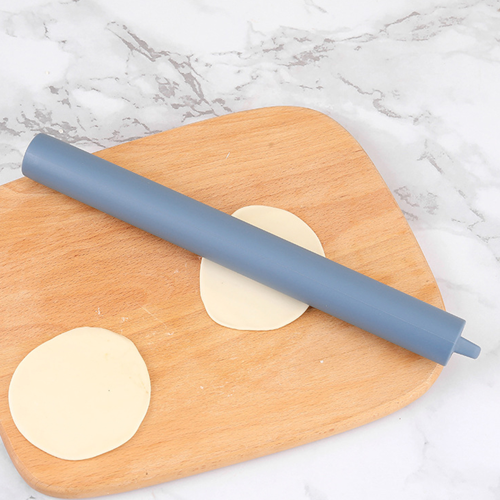 Rolling Pin Food Grade Roll Dough Silicone Flour Rolling Pin Anti-break ...