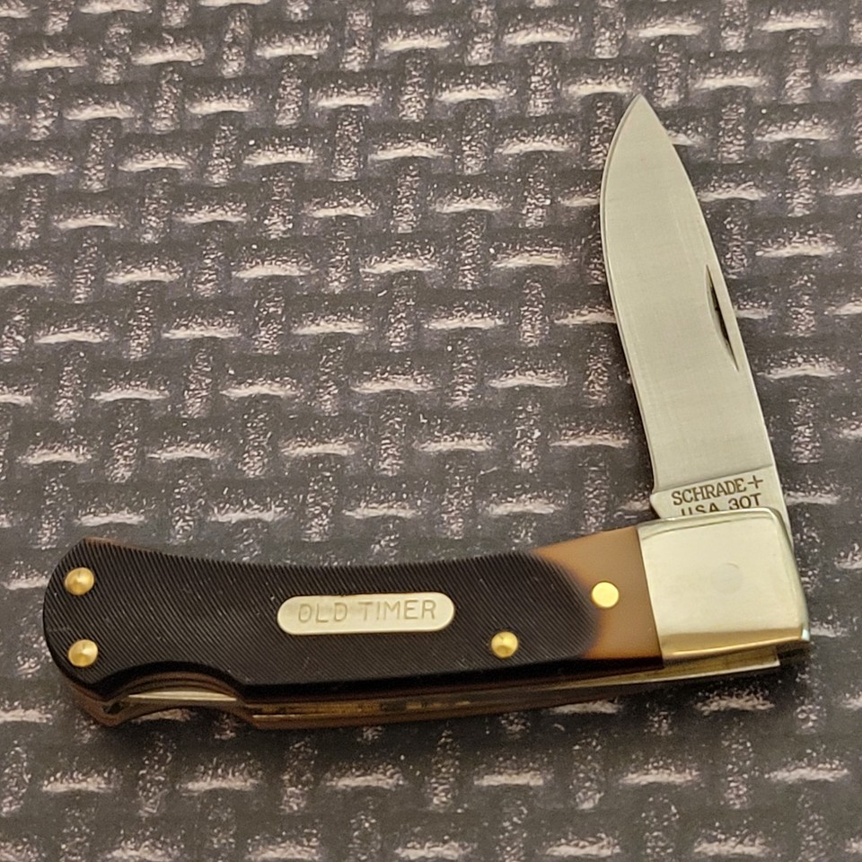 Schrade Old Timer 3OT Bearhead Lockback Folding Pocket Knife Made In ...