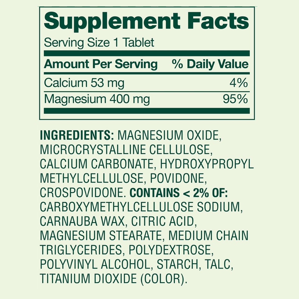 Spring Valley Magnesium, 400 mg, 250 Tablets | eBay
