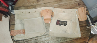 Leather Tool Belt Rooster Products Carpenter Pro Tool Belt R-499-2 ...