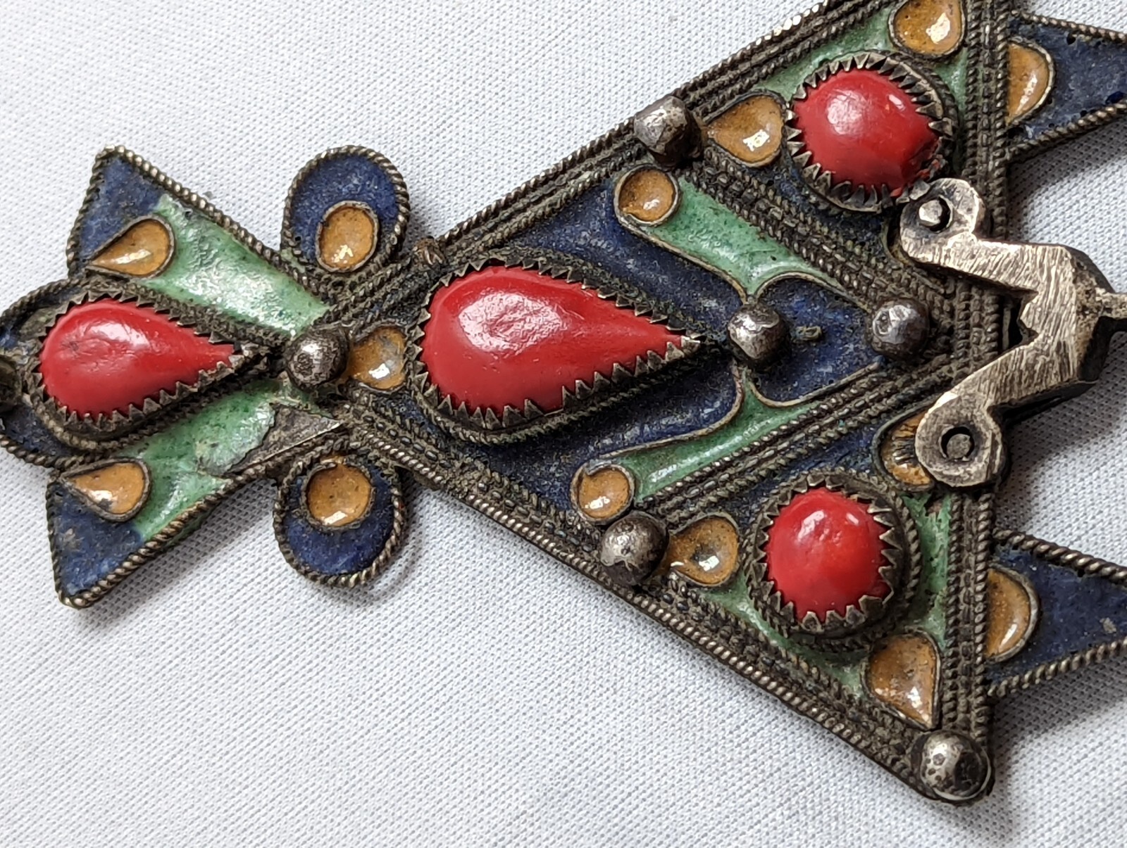 antique Handmade Kabyle Algerian Old fibula can be us… - Gem