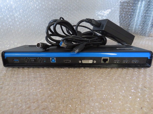 TARGUS ACP71AU USB 3.0 SUPERSPEED DUAL VIDEO DOCKING STATION WITH POWER ...