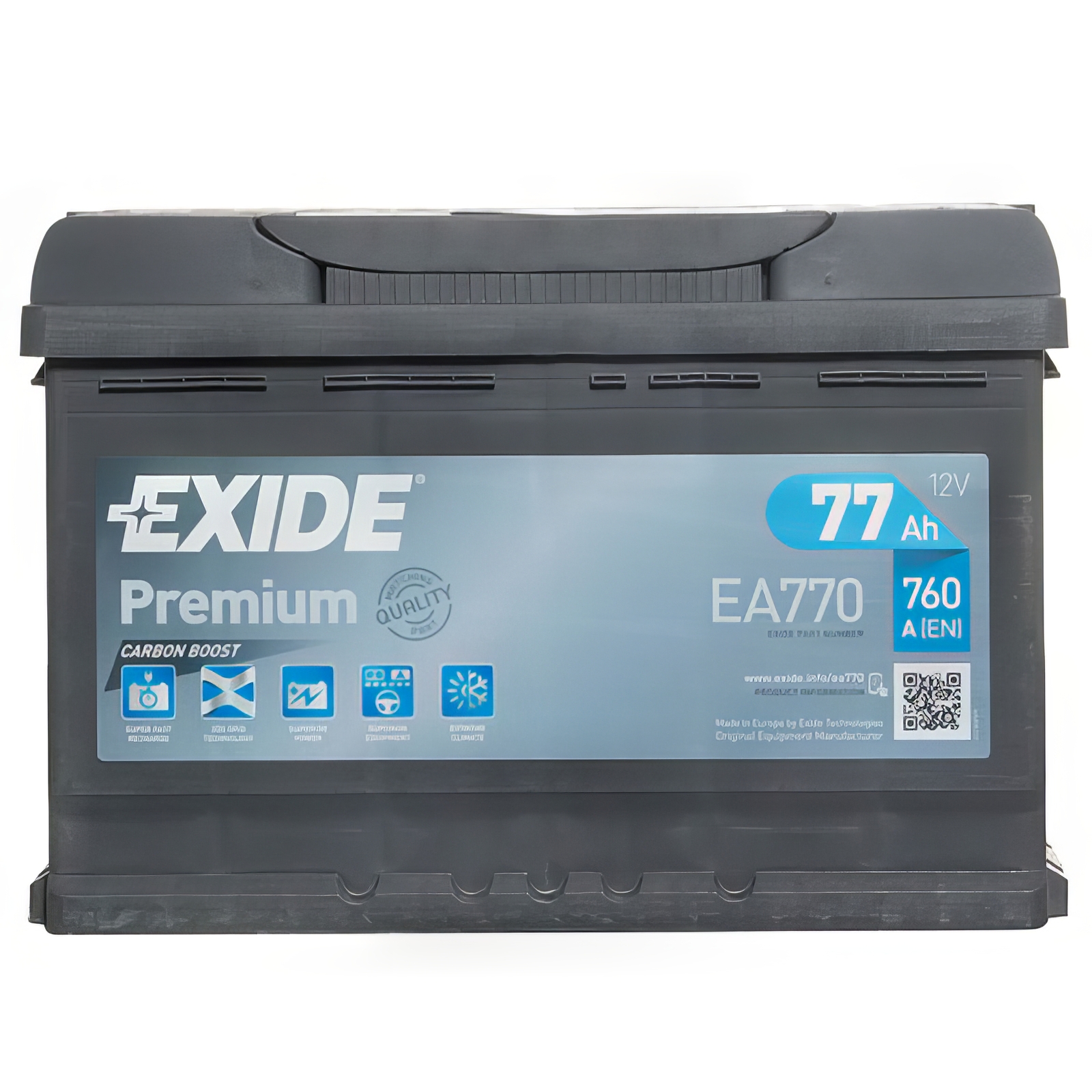 Premium 096 12V Car Battery 5 Year Guarantee 77AH 760CCA 0/1 B13 ...
