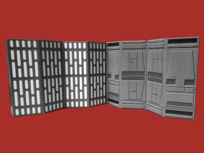 6" Death Star Hallway Walls Lights 2-Pack Star Wars Black Series Hasbro ...