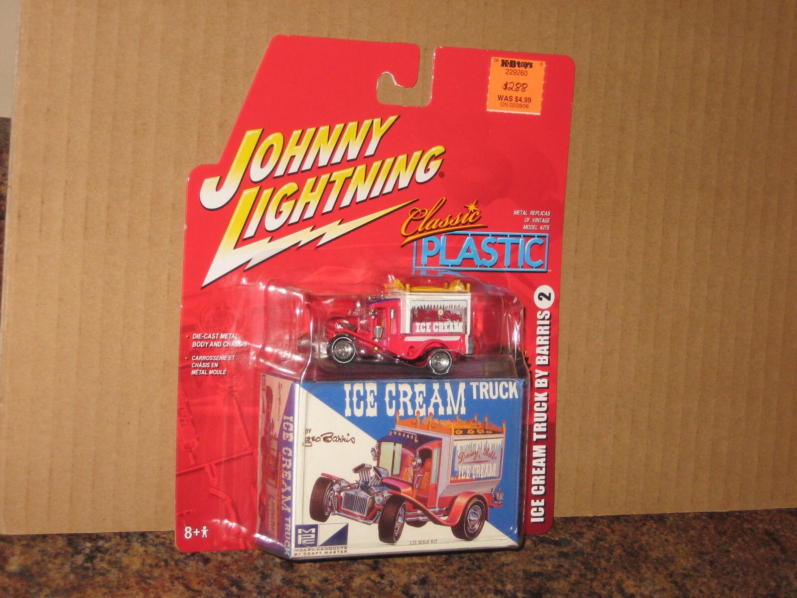 Johnny Lightning Ice Cream Truck By Barris Classic Plastic Red | eBay