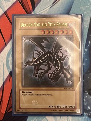 Carte Yu-Gi-Oh! - LDD-F056 - Dragon Noir aux Yeux Rouges - Ultra Rare ...