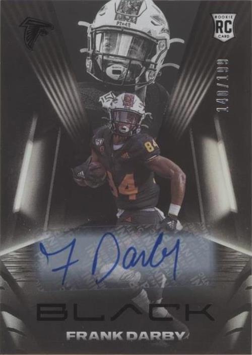 2021 Panini Black - Rookies Frank Darby #186 Autographs /199 (AU, RC ...