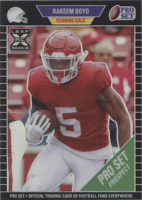 2021 Leaf Pro Set Metal - Rakeem Boyd #73 Black Rainbow /30 (RC) for ...