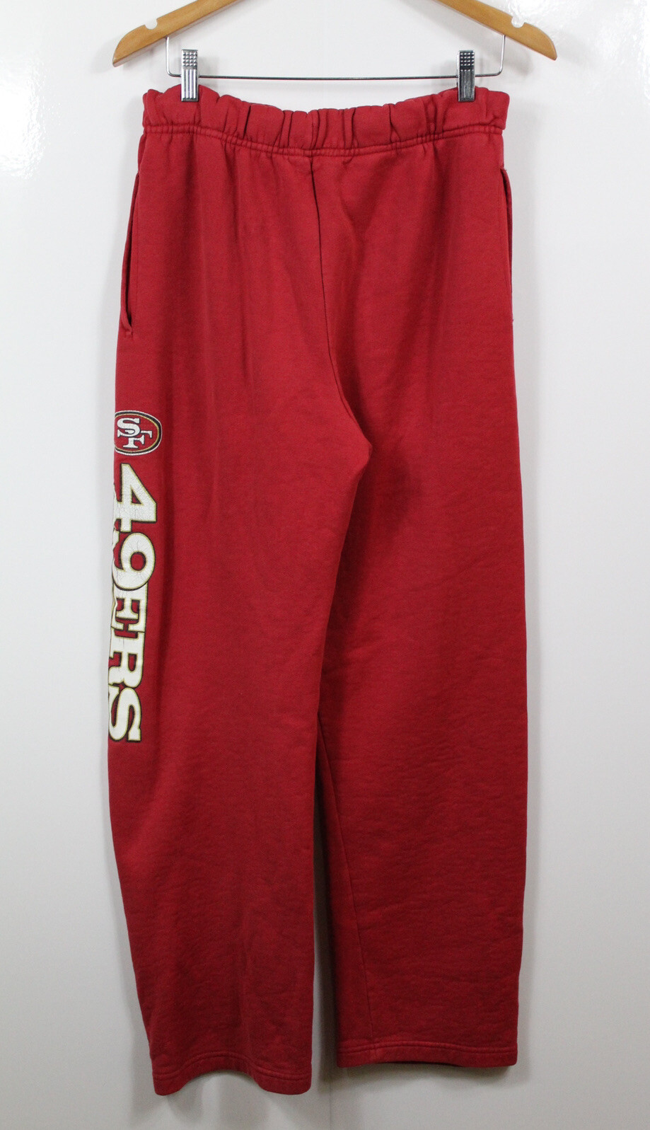 Majestic Unisex 49er's Trackie Sweat Pants, Red, Size M Medium | eBay ...