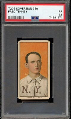 1909-11 T206 Sovereign 350 Baseball Fred Tenney PSA 1.5 | eBay