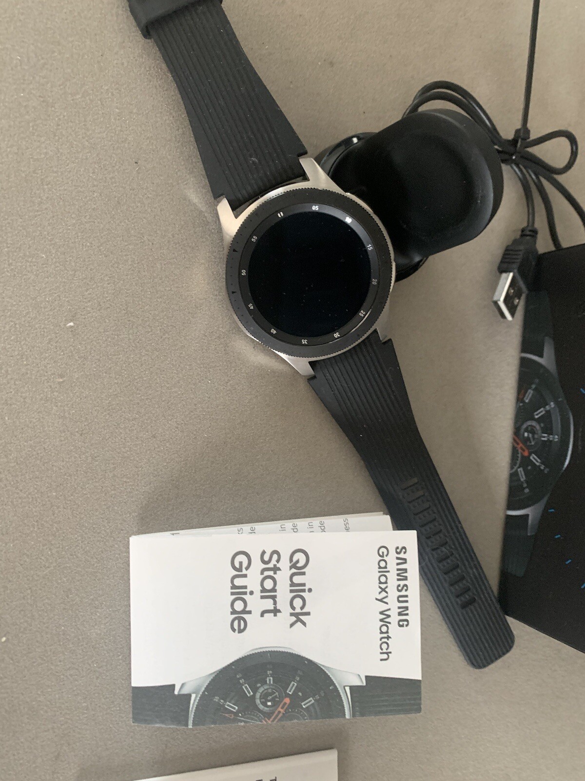 Samsung Galaxy Watch 46mm SM-R800 Bluetooth Smartwatch Black Never Used
