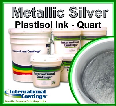 International Coatings-(Metallic Silver)-Plastisol Ink-Screenprinting ...
