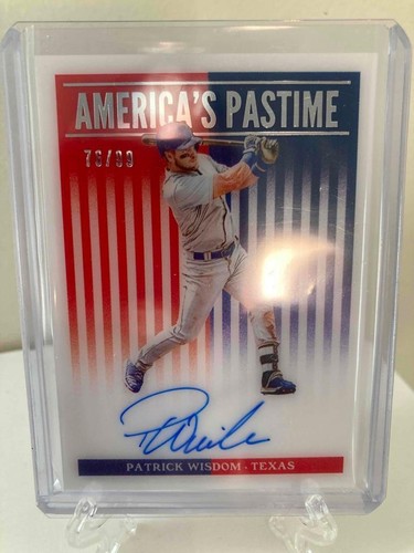Patrick Wisdom 2019 Panini Chronicles Autograph America's Pastime 76/99 ...
