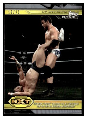 2019 Topps WWE NXT Silver Roderick Strong #1 Contender for UK ...