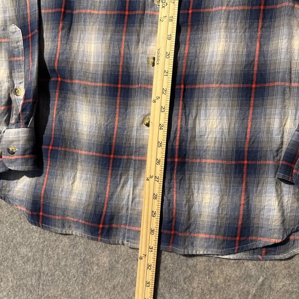 Pendleton Pioneer Shirt Pima Cotton/Merino Wool Mens XL Long Sleeve Plaid Button | eBay