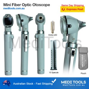 Mini Fiber Optic Otoscope Gray, Ear Wax Torch, Home Ear Examination ...