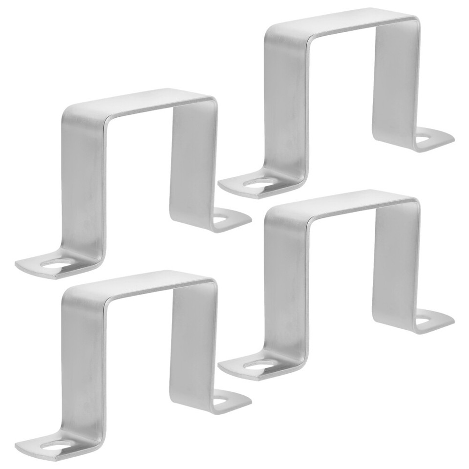 4PCS Pipe Clamp Square Tube Clamp Bracket 2x2 Inch Pipe Support Base ...