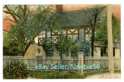 Baldwin LI NY -FRONT OF SHAKESPEARIAN TUDOR HOUSE- Postcard ...