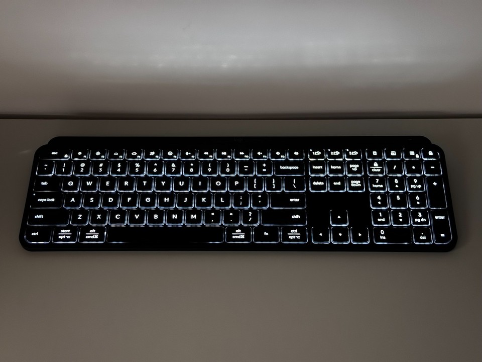 Logitech MX Keys S Full-Size Low Profile Wireless Keyboard - USB C ...