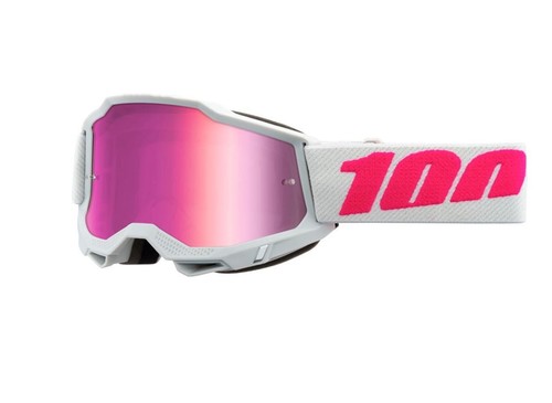 100% PERCENT ACCURI 2 MOTOCROSS MX MTB GOGGLES - KEETZ - PINK MIRROR ...