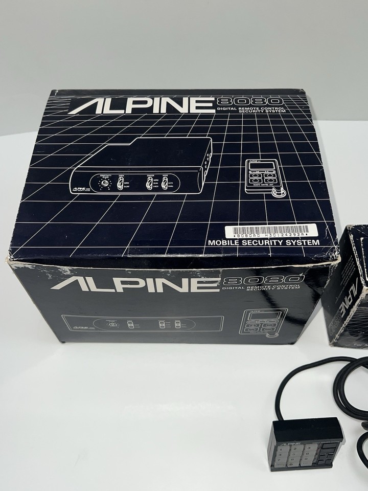 Old School Alpine 8080 Car Alarm Security System with Digital Remote | eBay