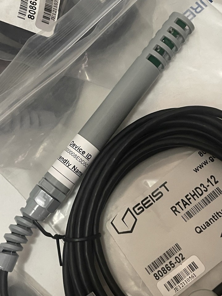 Vertiv GEIST RTAFHD3-12 Temperature Airflow Humidity Dewpoint Sensor 12 ...