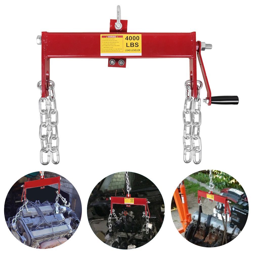 1800kg Engine Crane Hoist Lift Leveller Chain Load Garage Loading ...