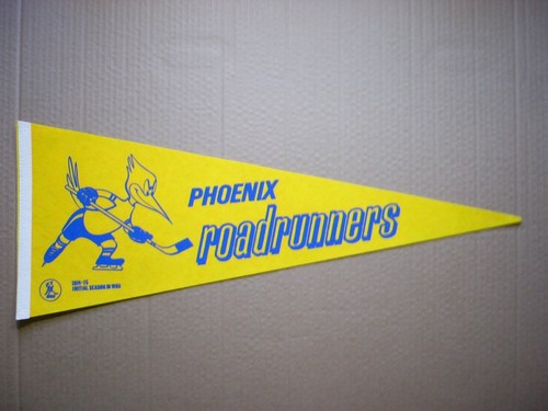1974/75 PHOENIX ROADRUNNERS INAUGURAL WHA HOCKEY PENNANT FLAG NICE!! | eBay