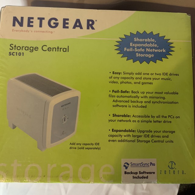 NETGEAR White 2bay Storage Central SC101 for IDE Drives for sale online ...