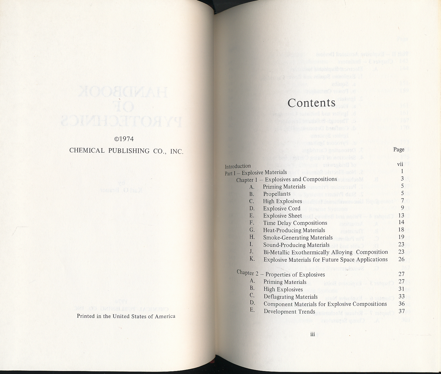 Handbook of Pyrotechnics Karl O Brauer Vtg 1974 Science Textbook ...