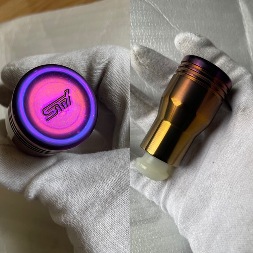 STI BURNT TITANIUM SHIFT KNOB RARE IMPREZA WRX STI WRC WHEEL 22B EJ20 ...