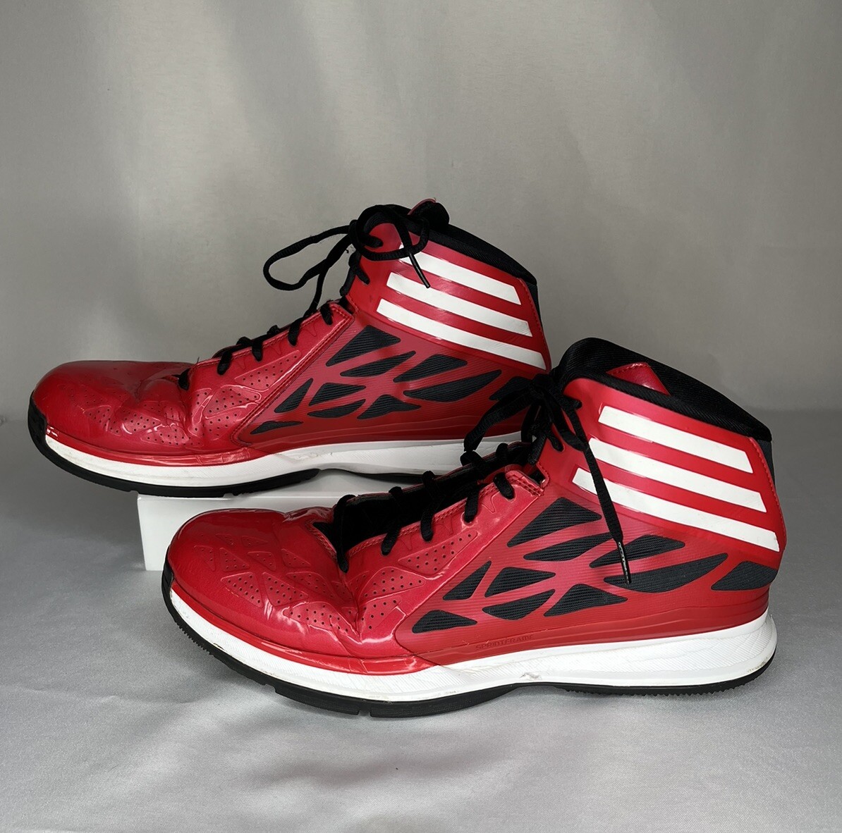 Adidas Mens Crazy Fast 2 Red Black Basketball Shoes G… - Gem
