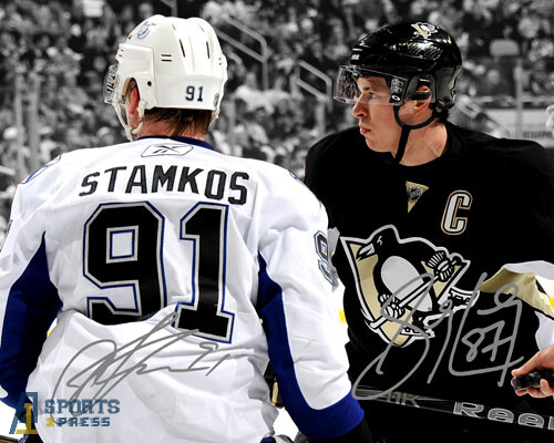 Sidney Crosby Steven Stamkos Penguins Lightnings Signed Photo Autograph ...