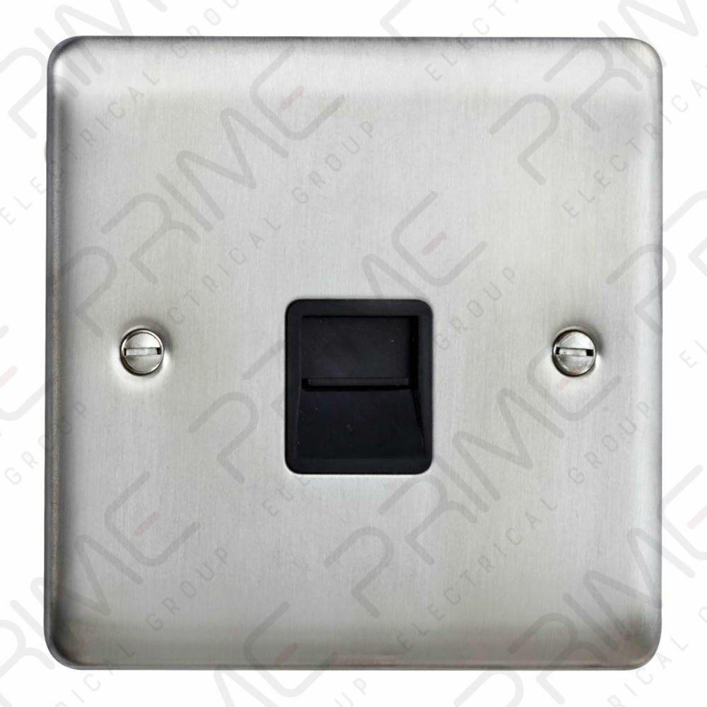 Deta Brushed Stainless Steel Chrome Light Switches Sockets USB Grid ...