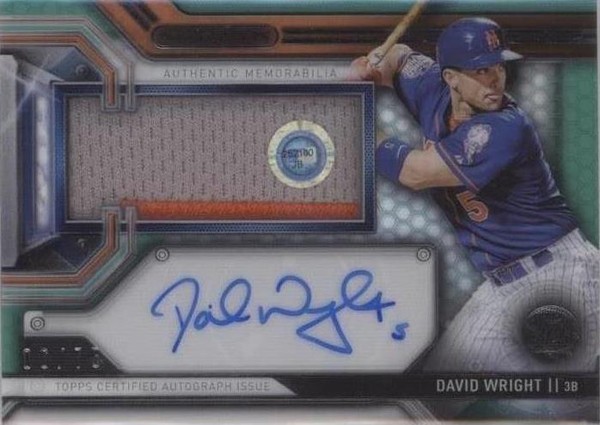 2016 Topps Strata - Clearly Authentic Autographed Relics Green #CAAR-DW David Wright /75 (AU ...
