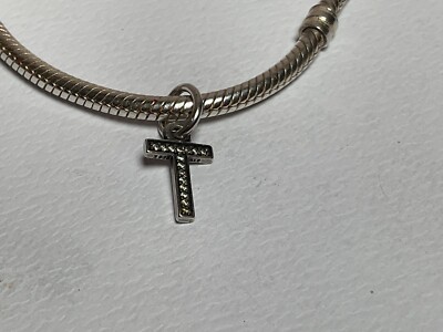 Pandora Initial T CZ Dangle Charm | eBay