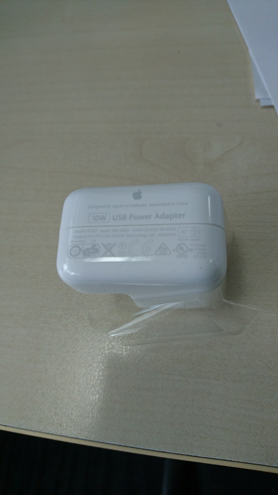 Apple A1357 Genuine 2.1ah 2 Pin USB 10w PSU AC Adapter for sale online ...