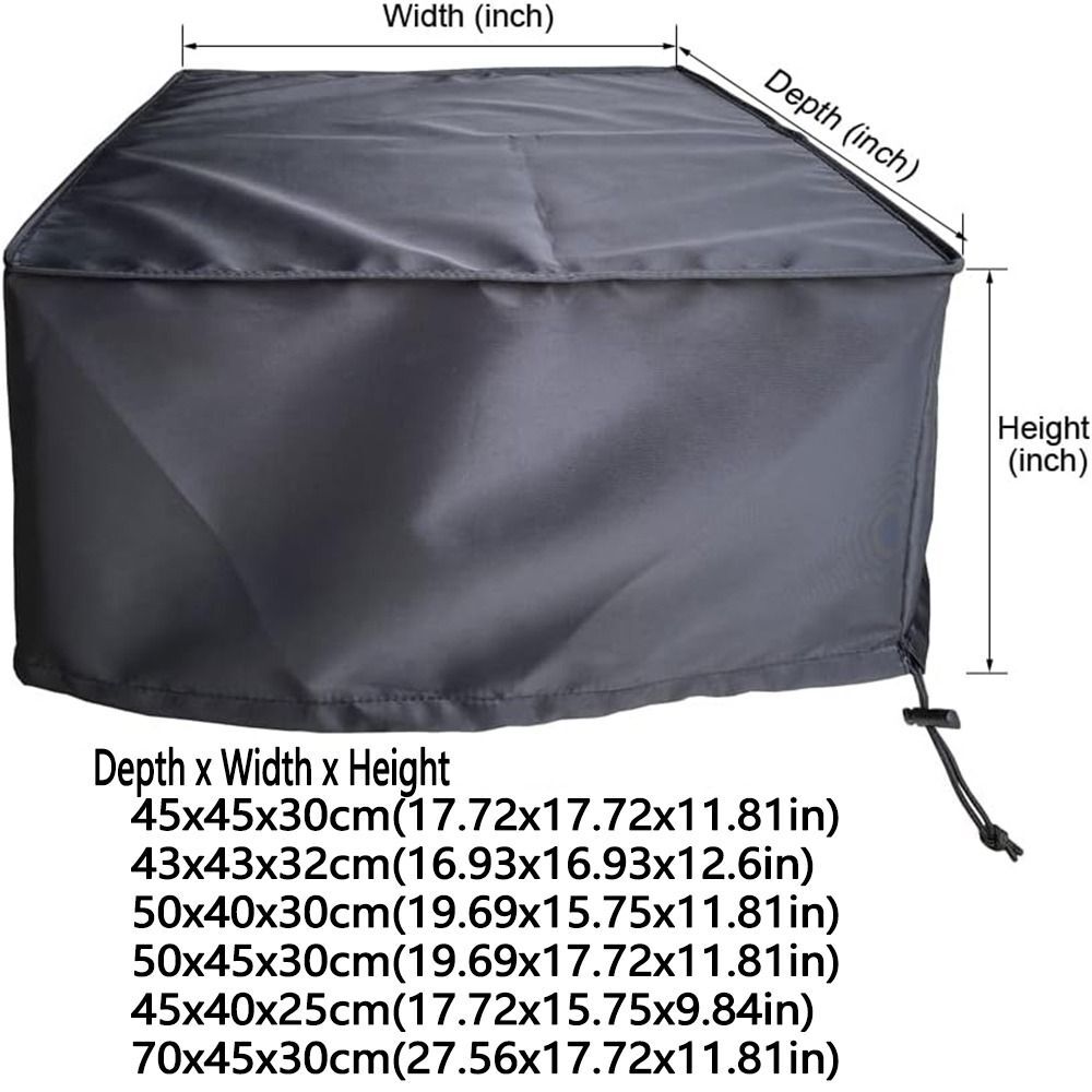 Black Silver Printer Dust Cover Anti-Static Dust Protection Cover for ...