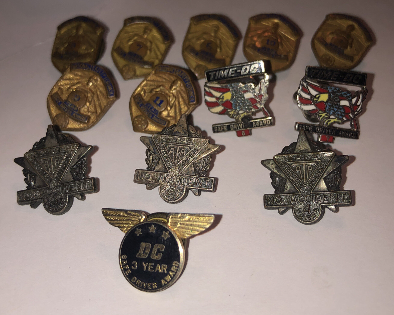 National Safety Council Vintage Lot Of 13 Screw Back & Pin Lapel Pin ...